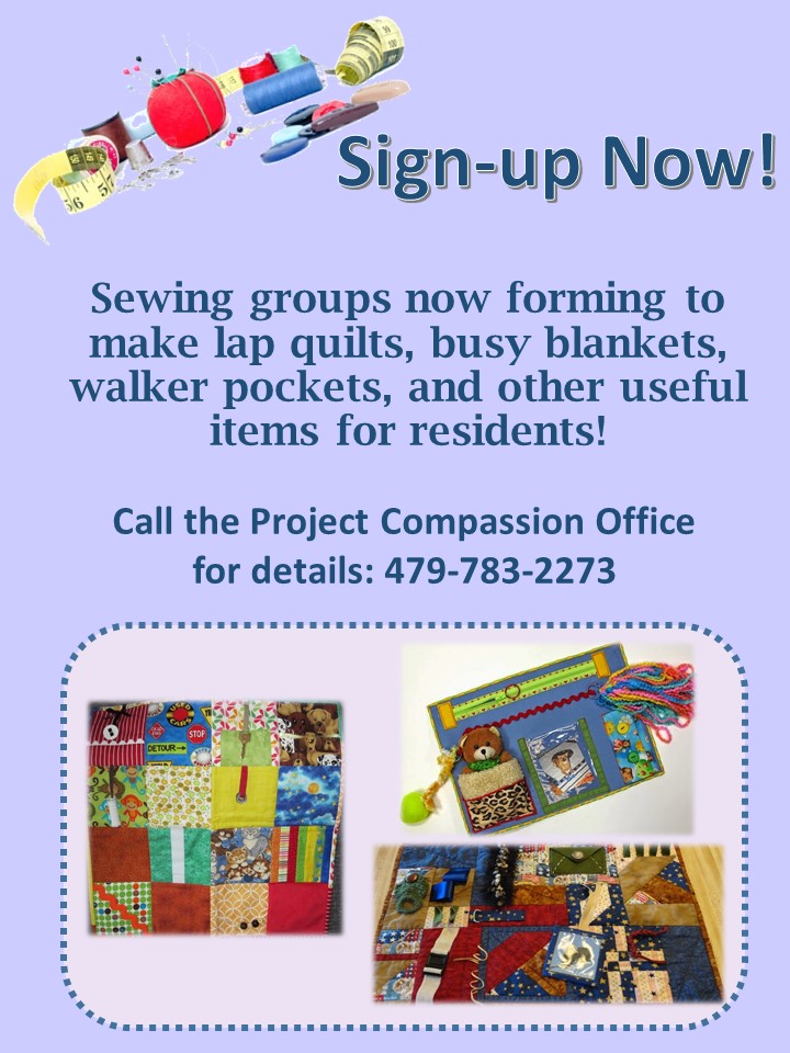 Sign-up Now! Join the Fidgeteers Sewing Group | Project Compassion, Inc.